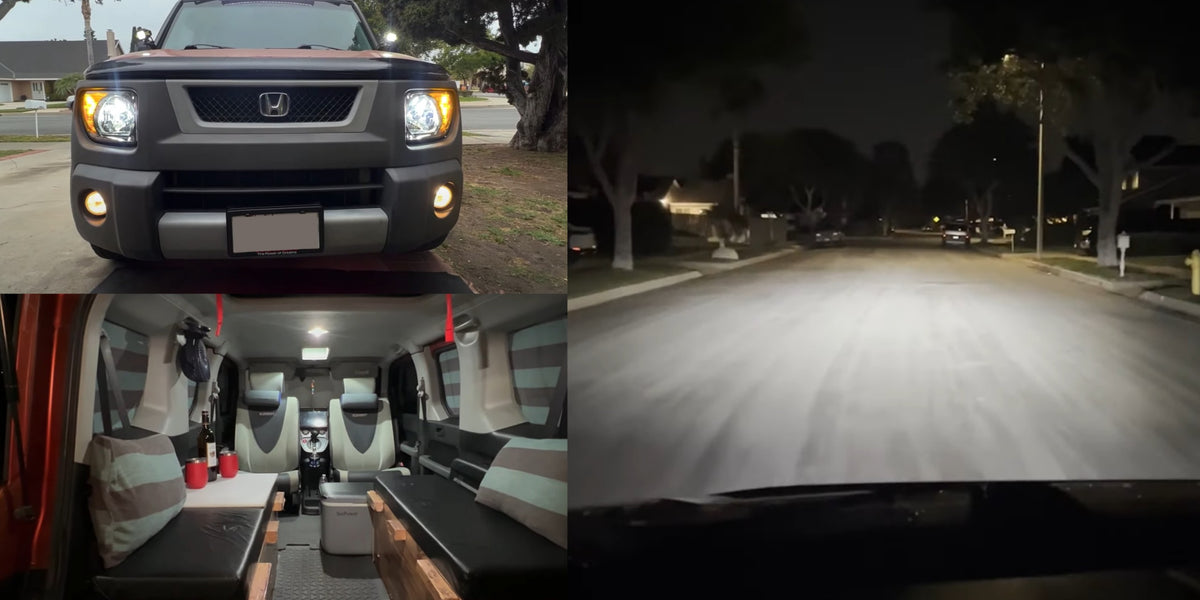 Honda Element Owner Upgrades with AUXITO LED Bulbs
