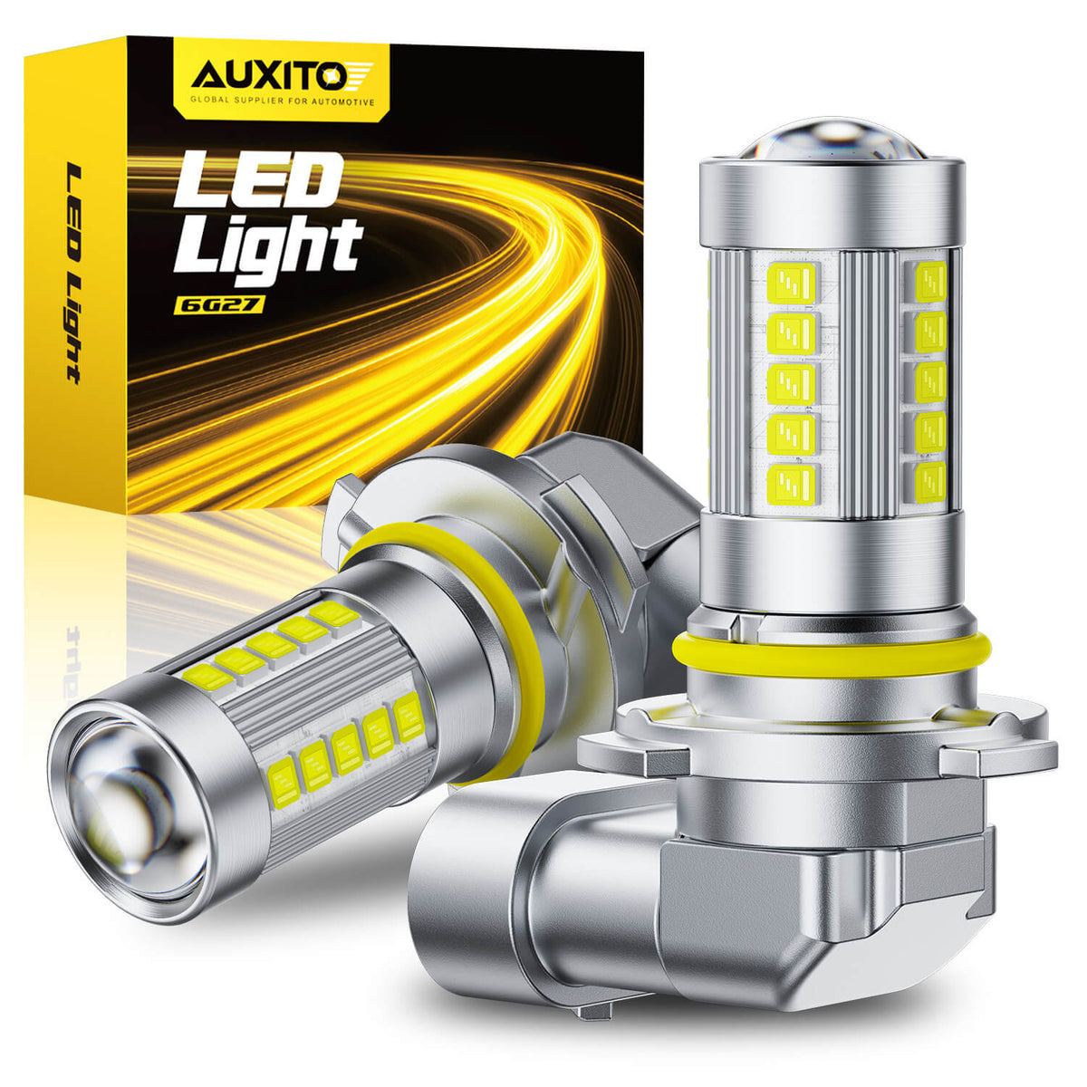 9145/9140/H10 LED Fog Light Bulbs – 27 CSP LEDs, 6500K Cool White, 1:1 ...