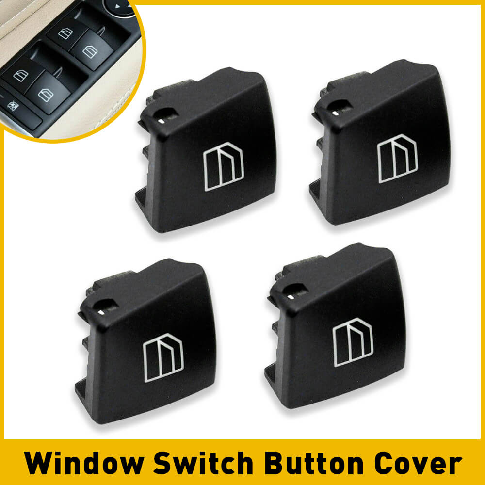 4Pcs For Mercedes-Benz Interior Switches Car Window Switch Button Cove ...