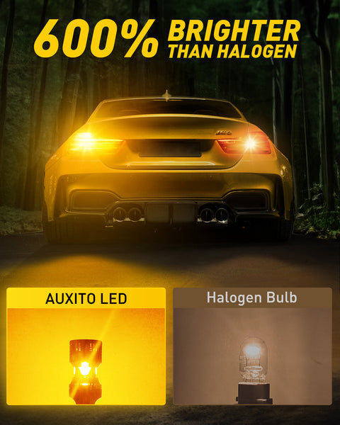 7440 Amber Yellow LED Turn Signal Bulb With Built in Resistor CANBUS E ...