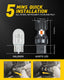 AUXITO CANBUS 7443 7444NA Switchback LED Bulbs with Built-in Resistor