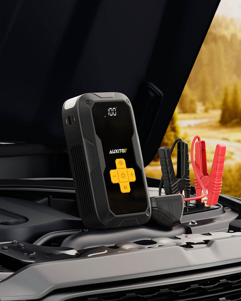 AUXITO AJ01 Portable Car Jump Starter with Air Compressor - 6000 Amps ...