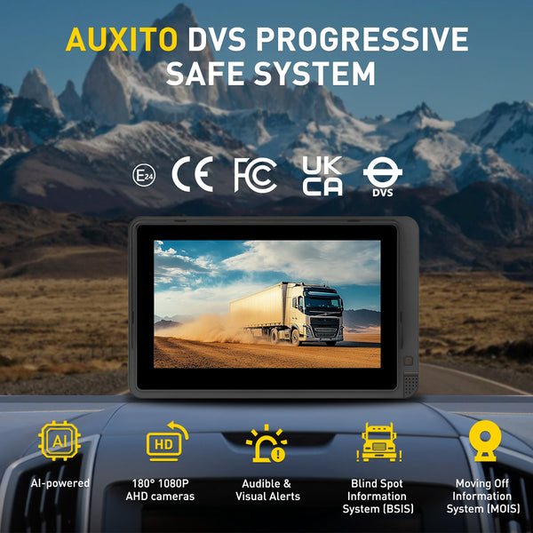 AUXITO Progressive Safe System DVS Kit 2024 for HGVs Safety Permit - R