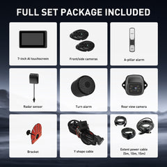 AUXITO Progressive Safe System DVS Kit 2024 for HGVs Safety Permit - R