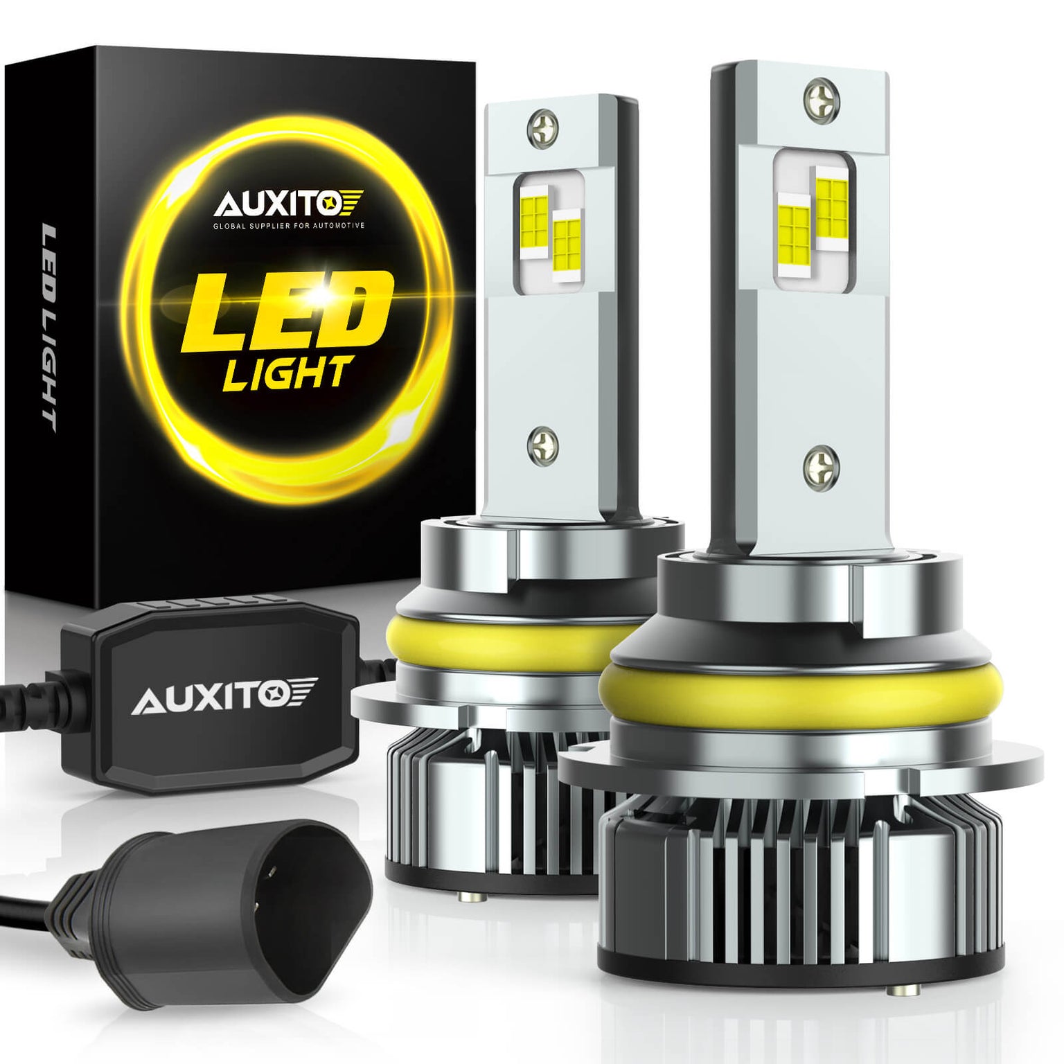 Dual beam 9007 LED Bulb Kit for Headlight Bulbs and Fog Light — AUXITO