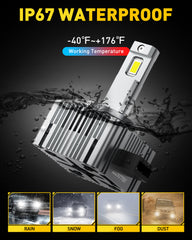 D3S/D3R LED Headlight Bulbs 120w 24000lm High Low Beam Xenon HID Repla ...
