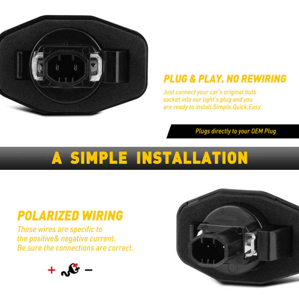 LED License Plate Lights Tag Light Lamp Assembly for Toyota Sienna / C ...