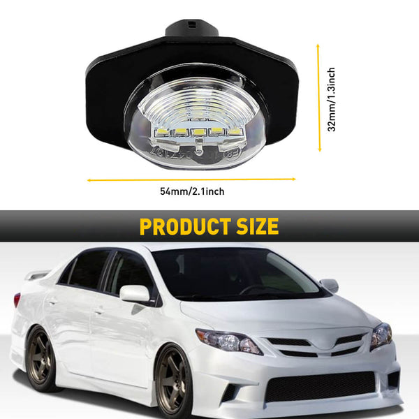 LED License Plate Lights Tag Light Lamp Assembly for Toyota Sienna / C ...