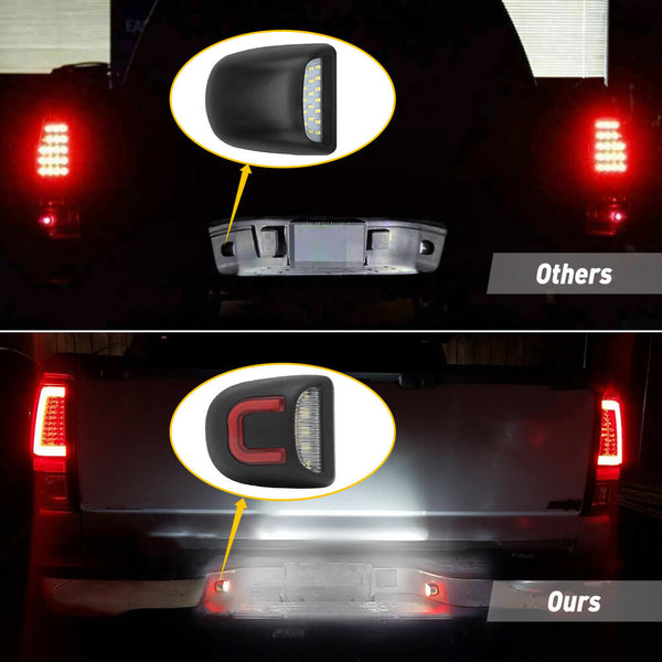 LED License Plate Lights Tag Light Lamp Assembly for Chevy Silverado S ...