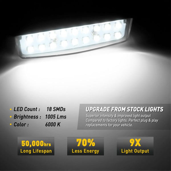 LED License Plate Lights Tag Light Lamp Assembly for Nissan Altima Max ...