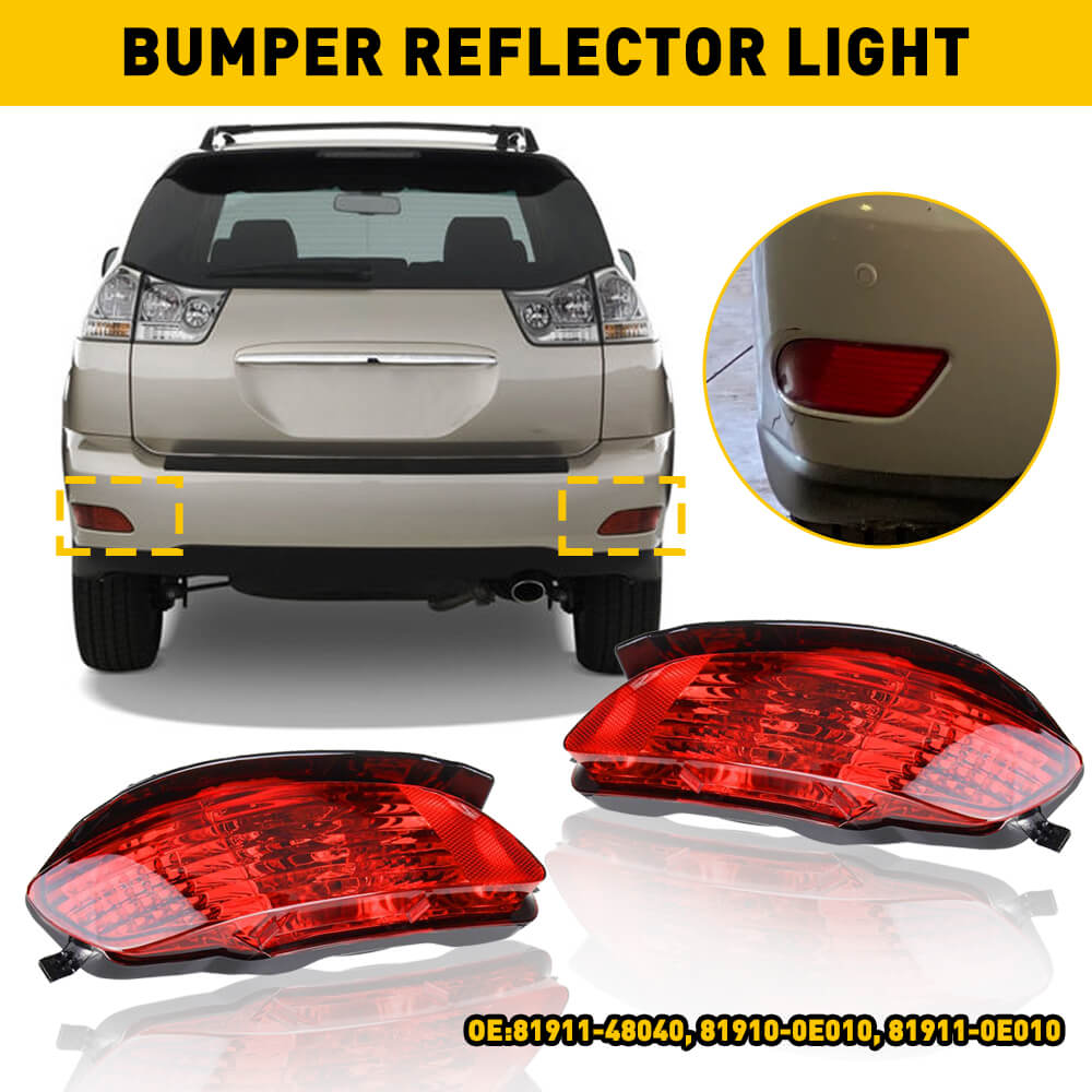 Rear Bumper Reflector Side Marker Light for 2004-2006 Lexus RX330, 200 ...