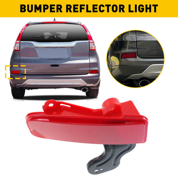 Red Rear Bumper Reflector Lamp Case Compatible with 2015-2016 Honda CR — AUXITO