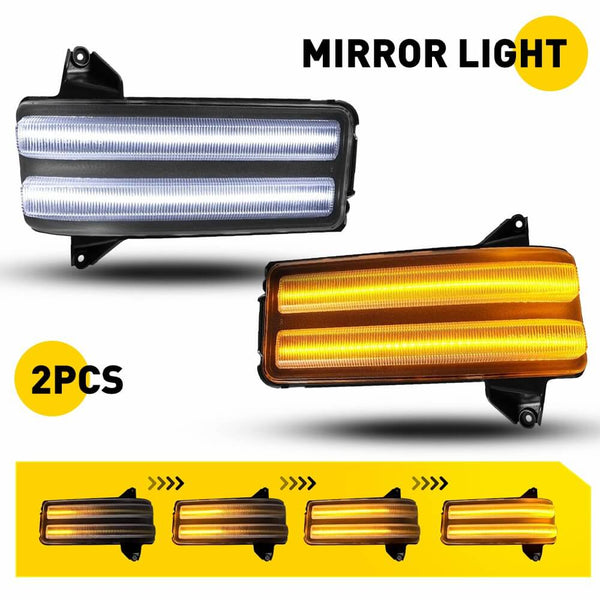 Sequential LED Side Mirror Turn Signal Light Fits 2020-2024 GMC Sierra ...