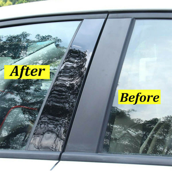 Car Window B Pillar Post Trim 6Pcs Compatible with 06-11/16-20 Civic ...