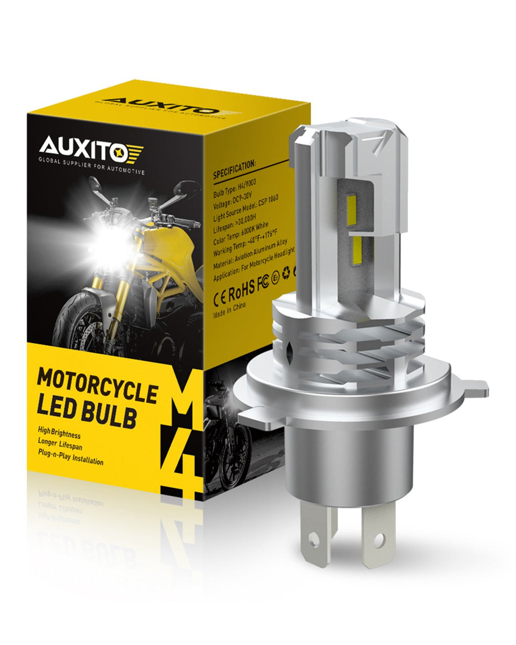 H4/9003 LED Bulb Replacement - AUXITO