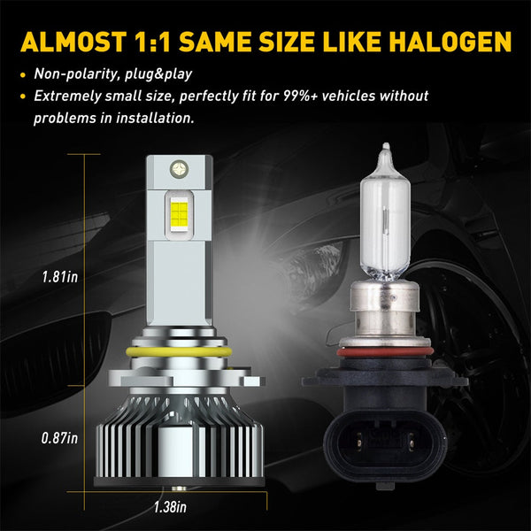 9005/HB3 LED Headlight Bulbs 120W 24000 Lumens Per Set Bright LED Head — AUXITO