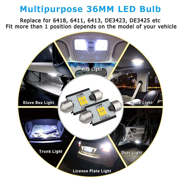 White Interior Car Lights