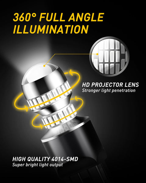 7443 LED Bulb Red, 7440 7443R LED Bulbs T20 7441 7444 LED Lights for ...