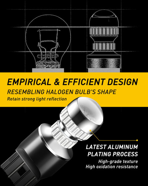 7443 LED Bulb Red, 7440 7443R LED Bulbs T20 7441 7444 LED Lights for ...