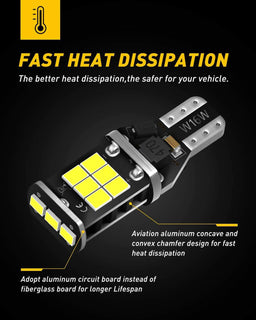 921 LED Back Up Light Reverse Light Bulb, 6000k White Color Light — AUXITO