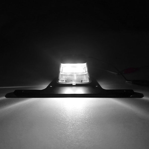 Black Bracket-Mount LED License Plate Lights Tag Light Lamp Assembly f ...