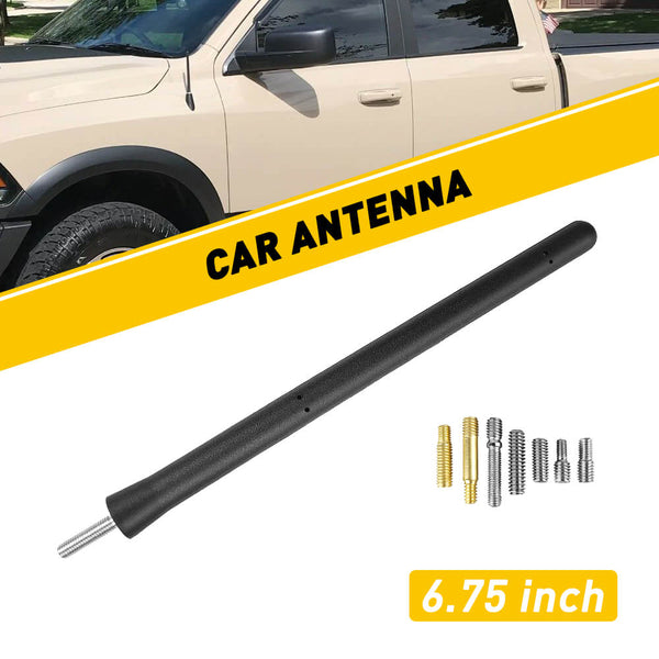 Black Universal Antenna Toppers Waterproof PVC Rubber Retrofit Antenna ...
