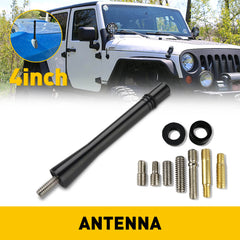 Black Universal Antenna Toppers Waterproof PVC Rubber Retrofit Antenna ...