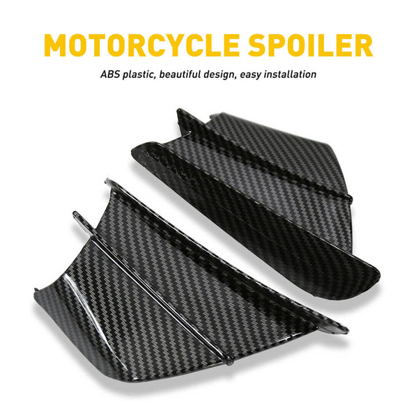 Carbon Fiber ABS Motorcycle Winglets Aerodynamic Winglet Dynamic Spoil ...