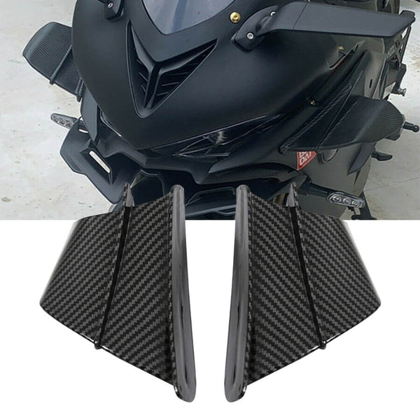 Carbon Fiber ABS Motorcycle Winglets Aerodynamic Winglet Dynamic Spoil ...