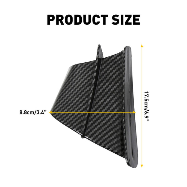 Carbon Fiber ABS Motorcycle Winglets Aerodynamic Winglet Dynamic Spoil ...
