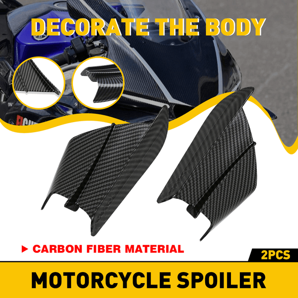 Carbon Fiber ABS Motorcycle Winglets Aerodynamic Winglet Dynamic Spoil ...