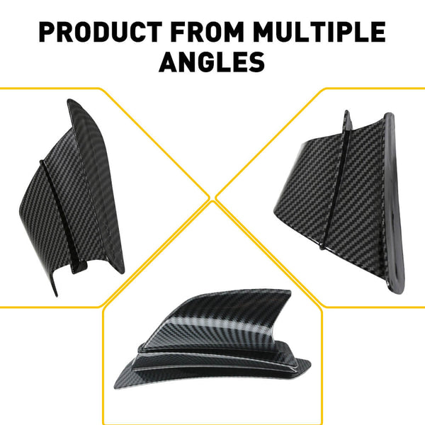 Carbon Fiber ABS Motorcycle Winglets Aerodynamic Winglet Dynamic Spoil ...