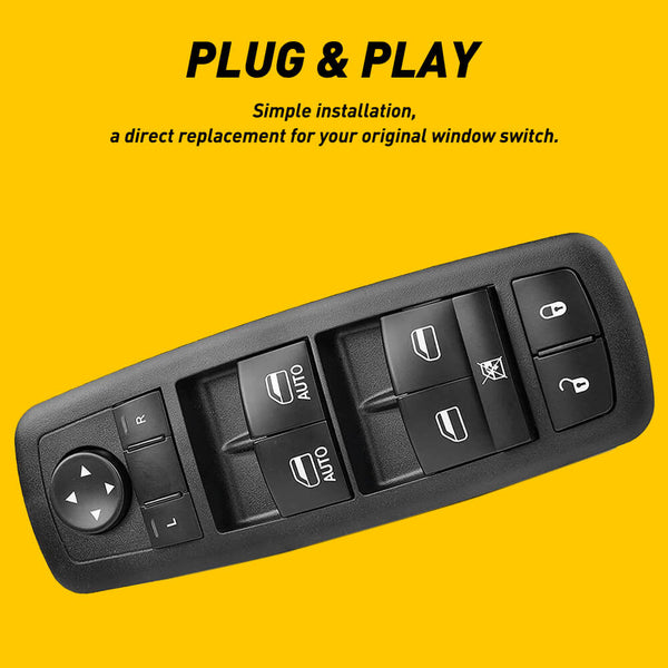 Driver Side Master Power Window Switch Compatible for 09-12 Dodge Ram ...