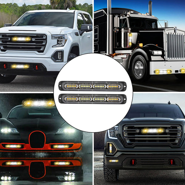 Emergency LED Strobe Lights, 18 Flash Modes Flashing Strobe Light Bar ...