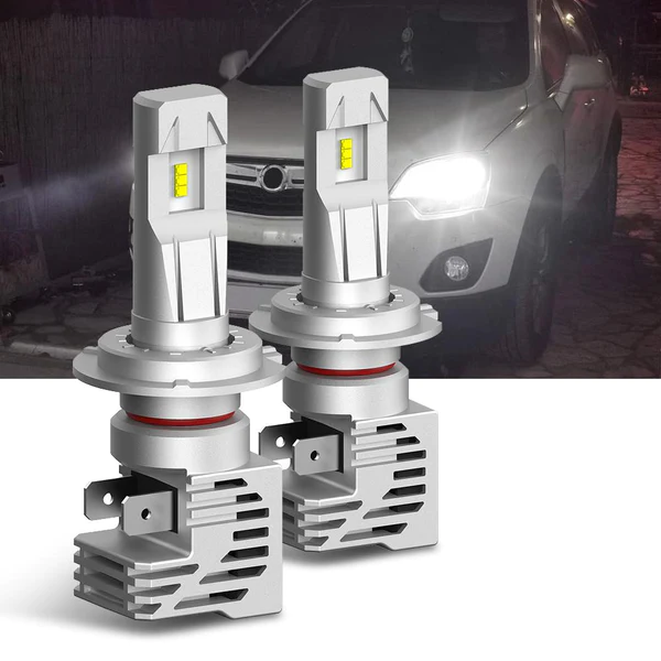 2006-2012 Ford Fusion Headlight High Beam H7 LED Bulb with Adapter — AUXITO