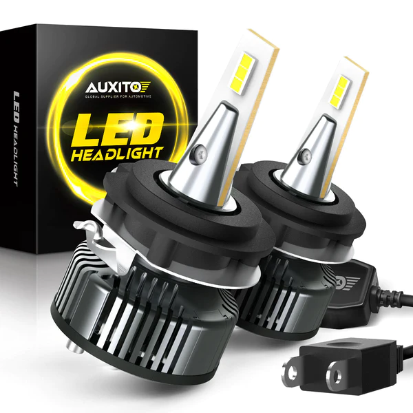 2006-2012 Ford Fusion Headlight High Beam H7 LED Bulb with Adapter — AUXITO
