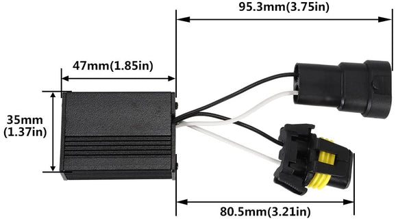 LED Headlight fog light CANbus Decoder kit, Anti Flickering Computer W ...