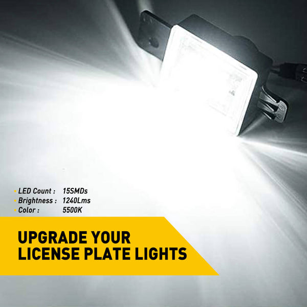 LED License Plate Lights Tag Light Lamp Assembly for Chevrolet Silvera ...
