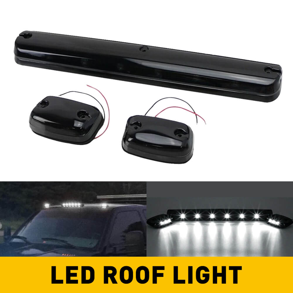 Smoked Len LED Truck Cab Light Kit Fits 07-21 Silverado and Sierra 250 ...