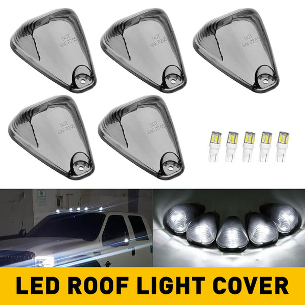 Smoked Len White Light LED Truck Cab Roof Marker Light for 99-16 Ford ...