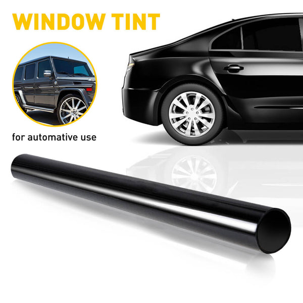 The Uncut Super Dark Black/Silver Car Window Tint Film 50cm x 3m — AUXITO