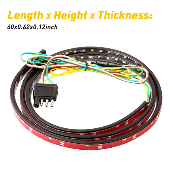 Universal Triple Row Led Tailgate Light Bar For Trucks48inch60inch