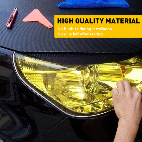 Universal Vinyl Car Light Tint Film for Headlight, Fog Light, Tail Lig ...